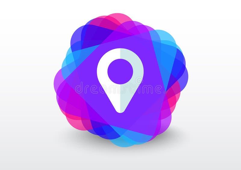 GPS Rainbow Triangle Shapes Stock Vector - Illustration of icons ...