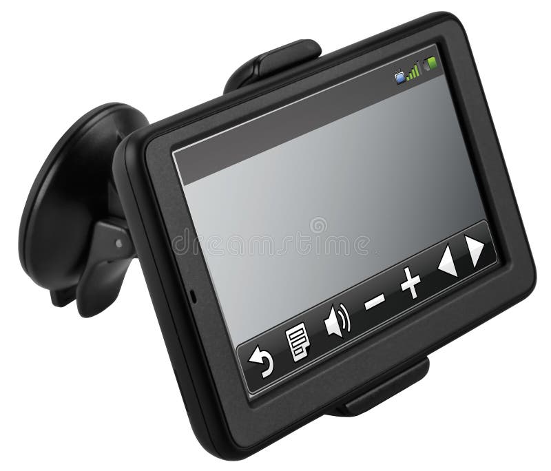 Gps screen isolate stock image. Image of mornitor, navigater - 60278155