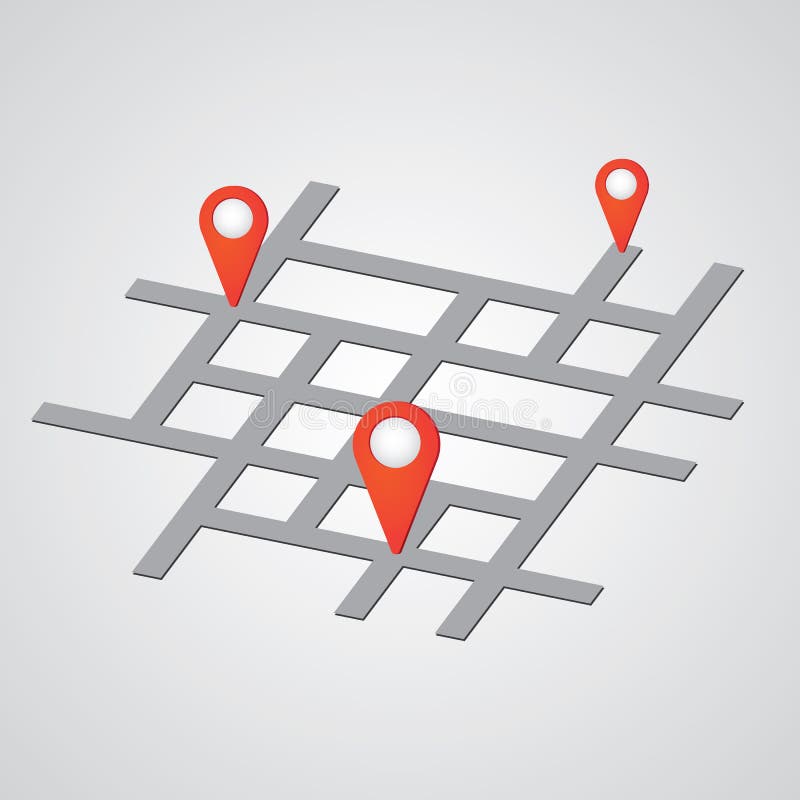 Gps sign stock vector. Illustration of view, search, lane - 64877880