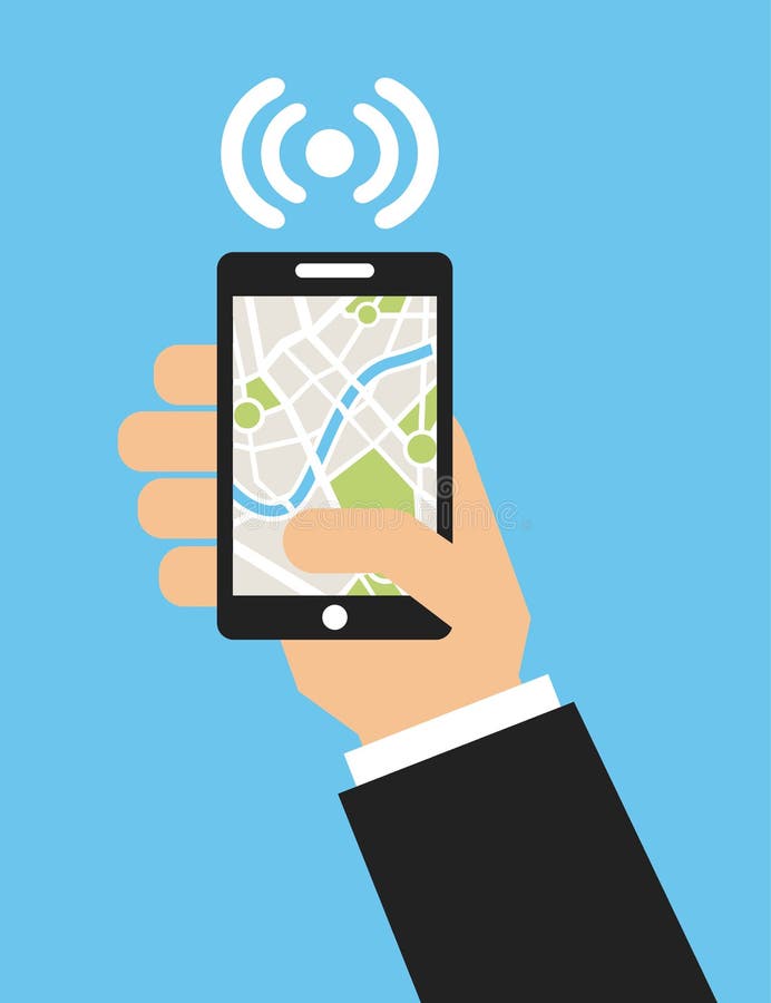 Gps signals stock vector. Illustration of navigation - 50069503