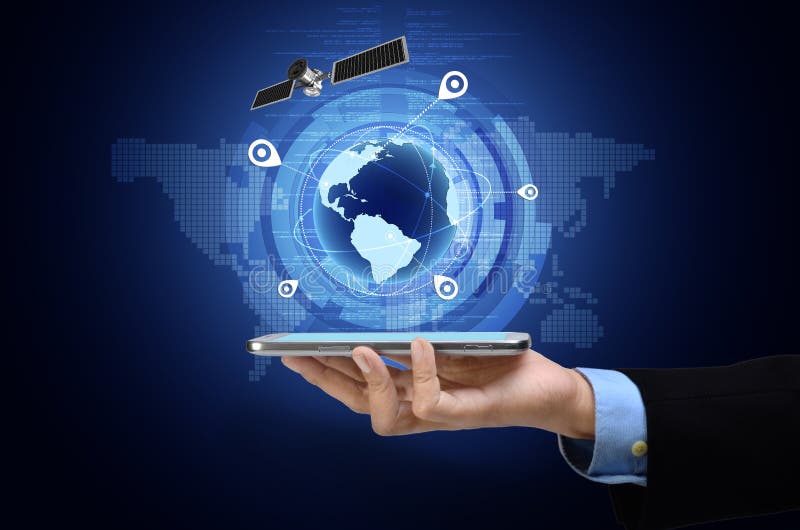 GPS on smart phone stock photo. Image of phone, location - 49204874