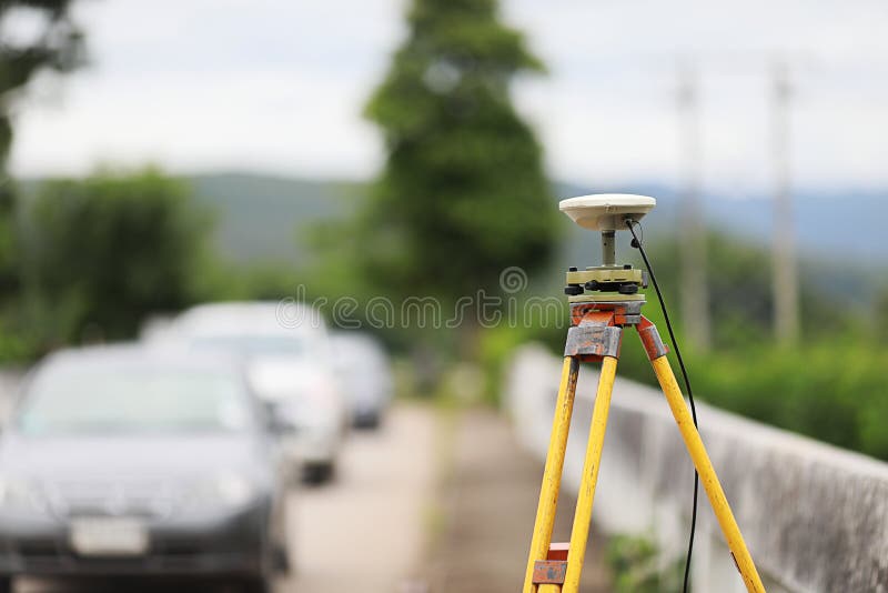 GPS Surveying in Field, Global Positioning System Stock Image - Image ...