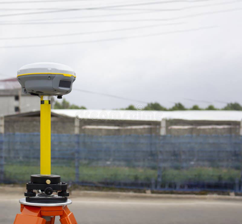 GPS Surveying in Field, Global Positioning System Stock Image - Image ...