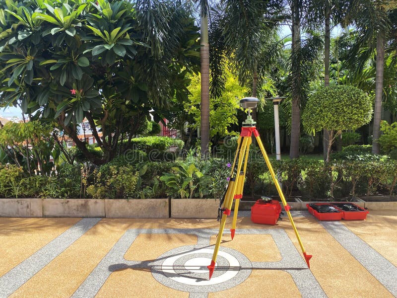 GPS Surveying in Field, Global Positioning System Stock Image - Image ...