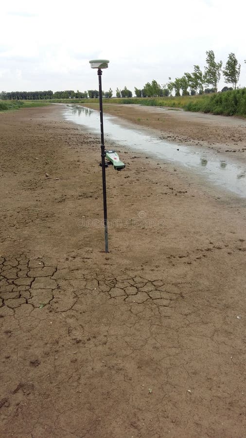 Land Surveyor at Work with Gps Stock Image - Image of measurement ...