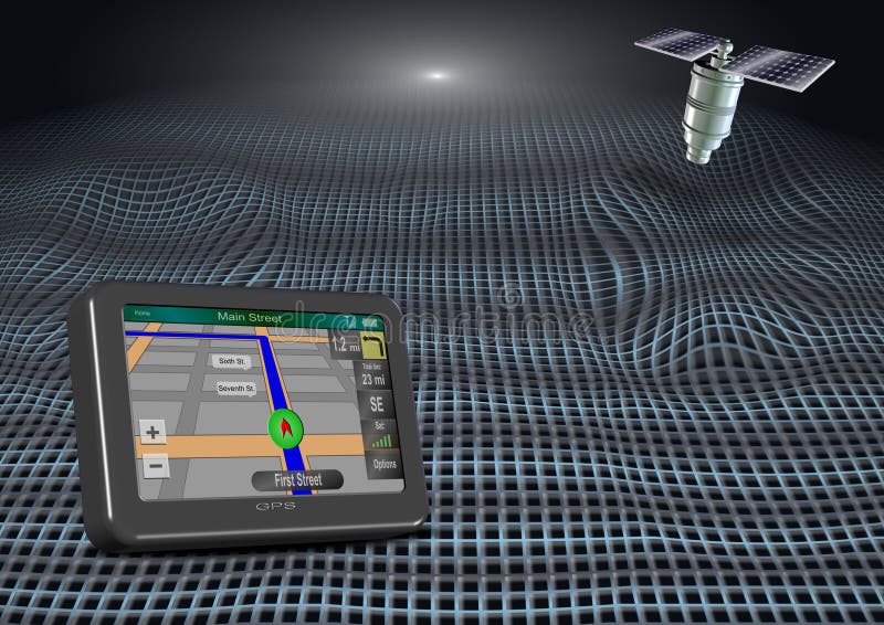 GPS technology stock illustration. Illustration of object - 25459856
