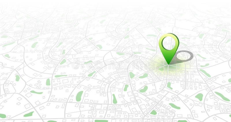 Gps Tracking Map. Abstract Isometric Location Tracks Dashboard Stock ...