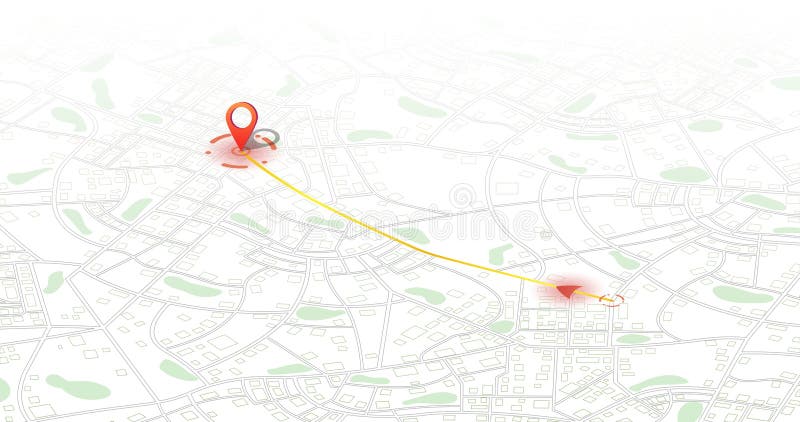 Abstract Isometric Location Tracks Dashboard. Gps Map Infographic ...