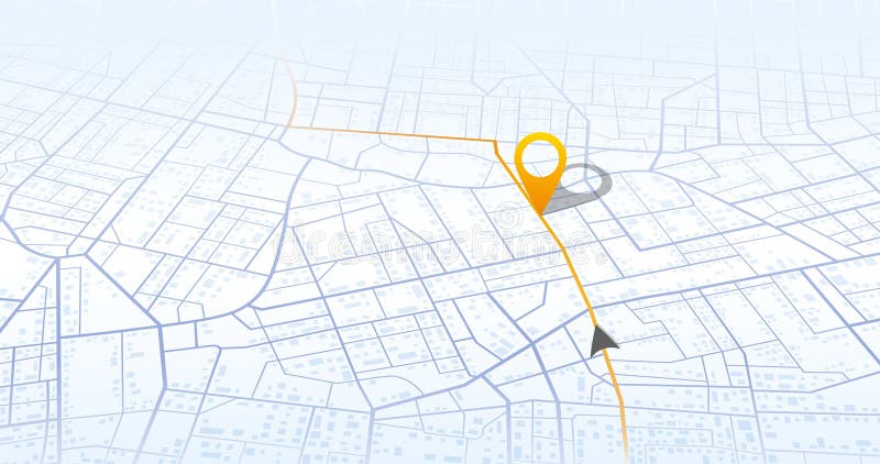 Gps Tracking Map. Abstract Isometric Location Tracks Dashboard Stock ...