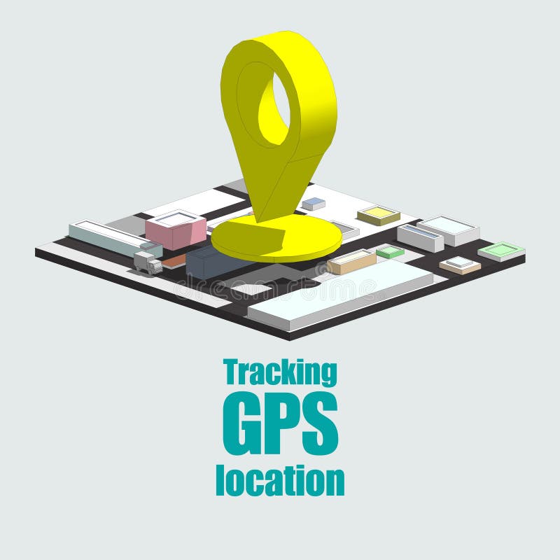 GPS tracking map stock illustration. Illustration of satellite - 86410161