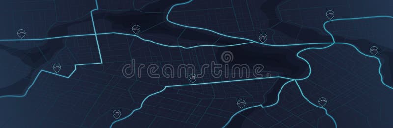 GPS Tracking System for Navigating Car Traffic. Concept of Car with ...