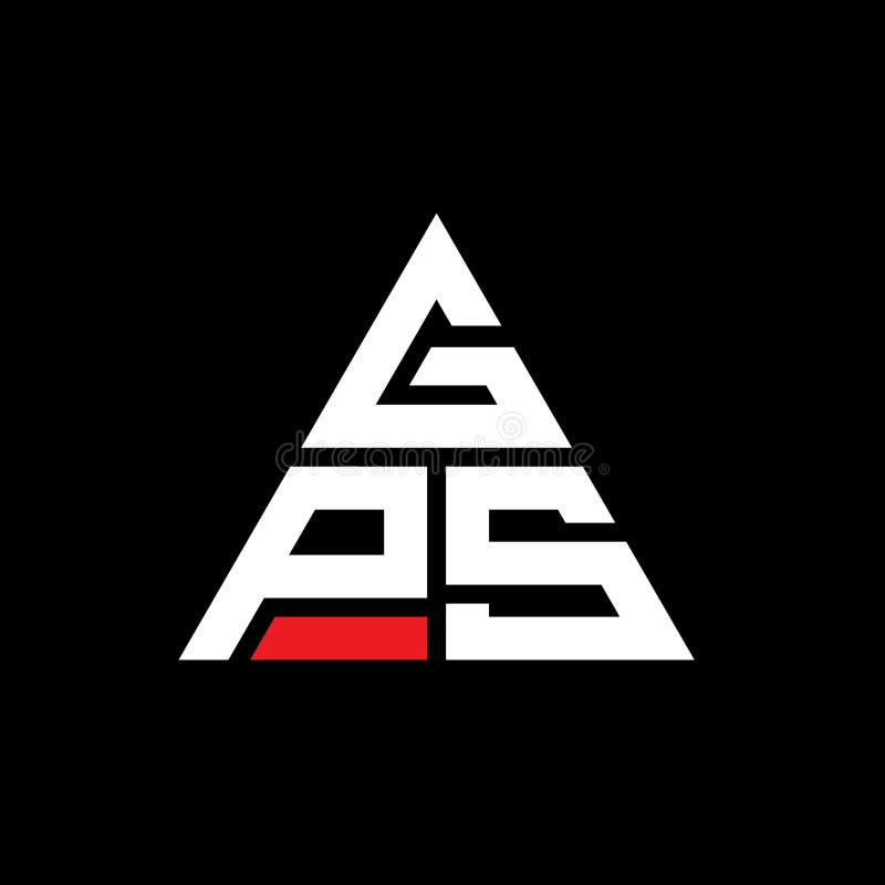 GPS Triangle Letter Logo Design with Triangle Shape. GPS Triangle Logo ...