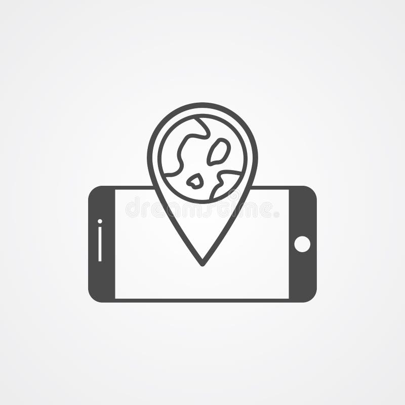 Gps Vector Icon Sign Symbol Stock Vector - Illustration of design ...