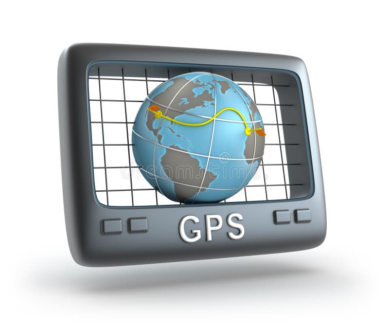GPS world tracker stock illustration. Illustration of earth - 23682239