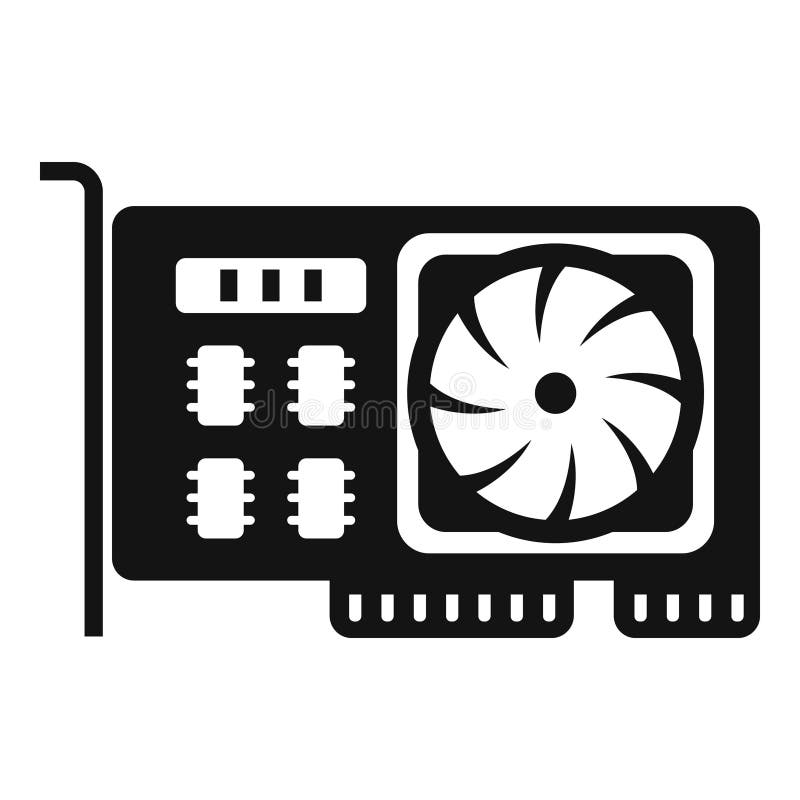 Gpu Card Cooler Icon Simple Vector. Cpu Chip Stock Vector ... Gpu Card Cooler Icon Simple Vector. Cpu Chip Stock Vector ...