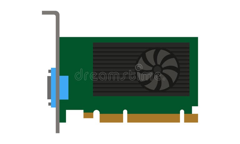 Gpu Graphic Card Color Icon. Computer Component Hardware Sign. Quality ...