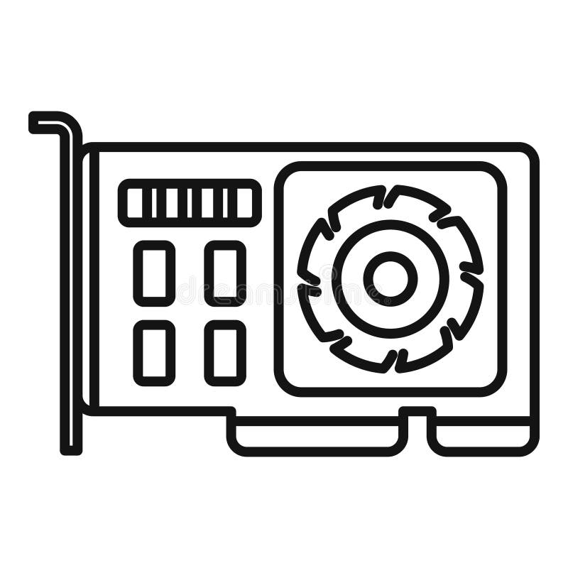GPU Graphic Card Icon Outline Vector. Computer Pc Stock Vector ... GPU Graphic Card Icon Outline Vector. Computer Pc Stock Vector ...