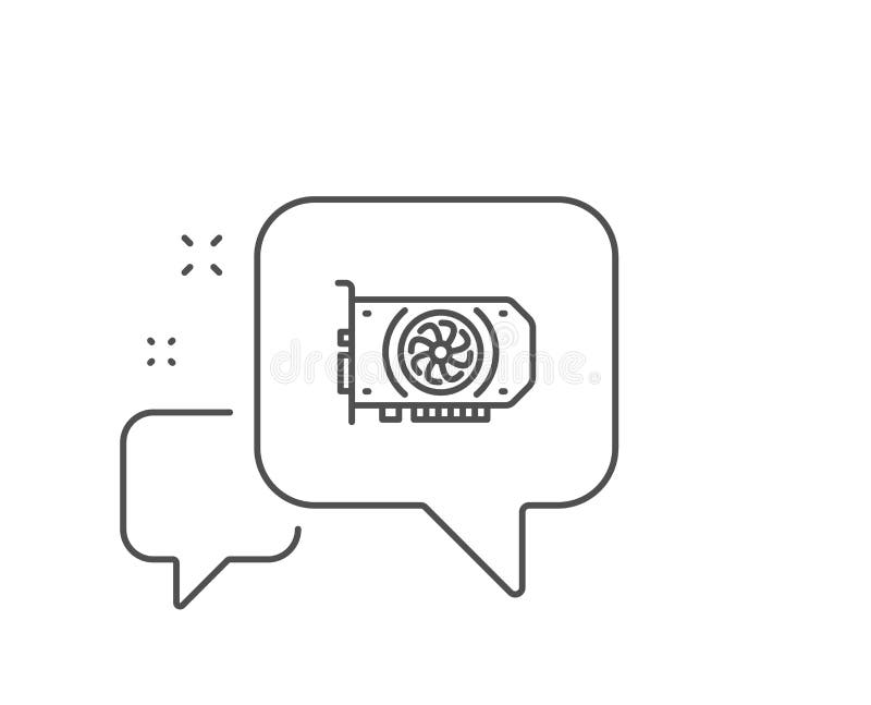 Gpu Graphic Card Icon. Computer Component Hardware Sign. Vector Stock ... Gpu Graphic Card Icon. Computer Component Hardware Sign. Vector Stock ...