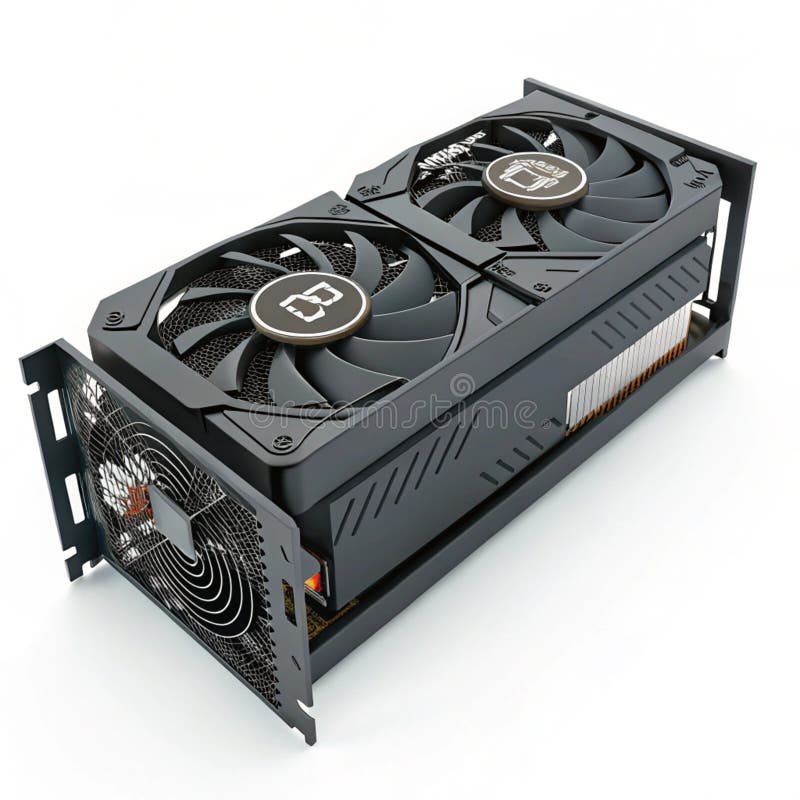 GPU mining 3D icon stock illustration. Illustration of hardwaretools ...