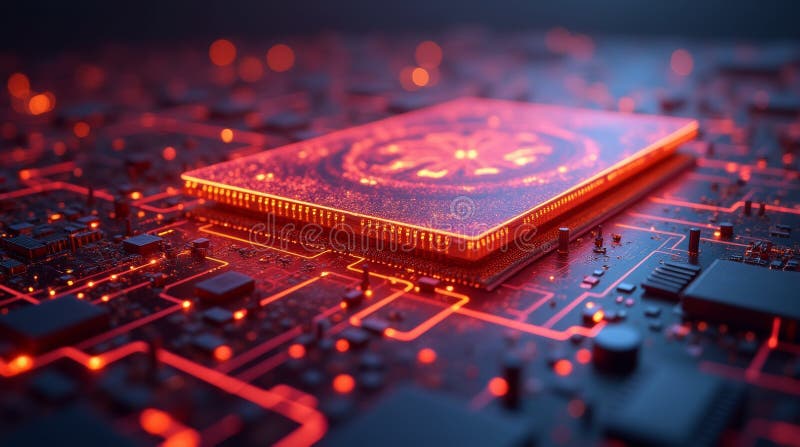 Gpu Overheating and Sparkling in Datacenter, Extreme Work Stock Photo ...