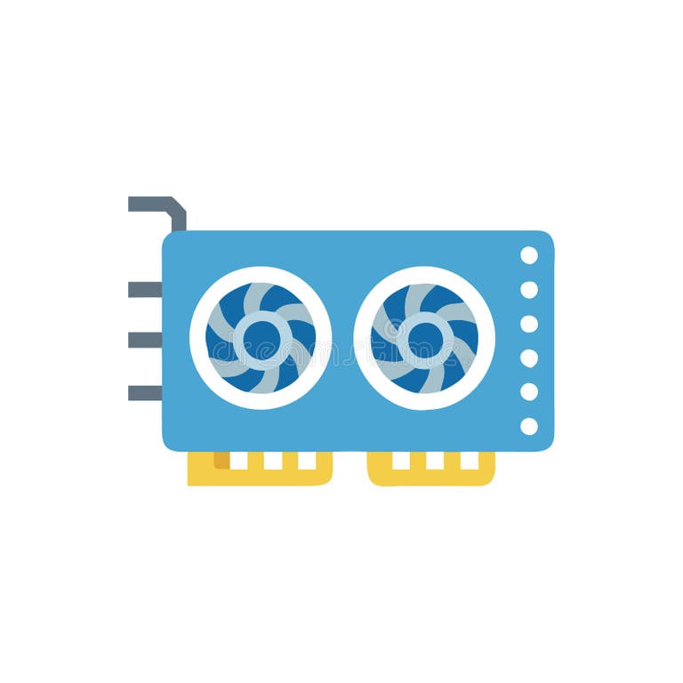 GPU Technology Icon stock image. Illustration of vector - 357856185