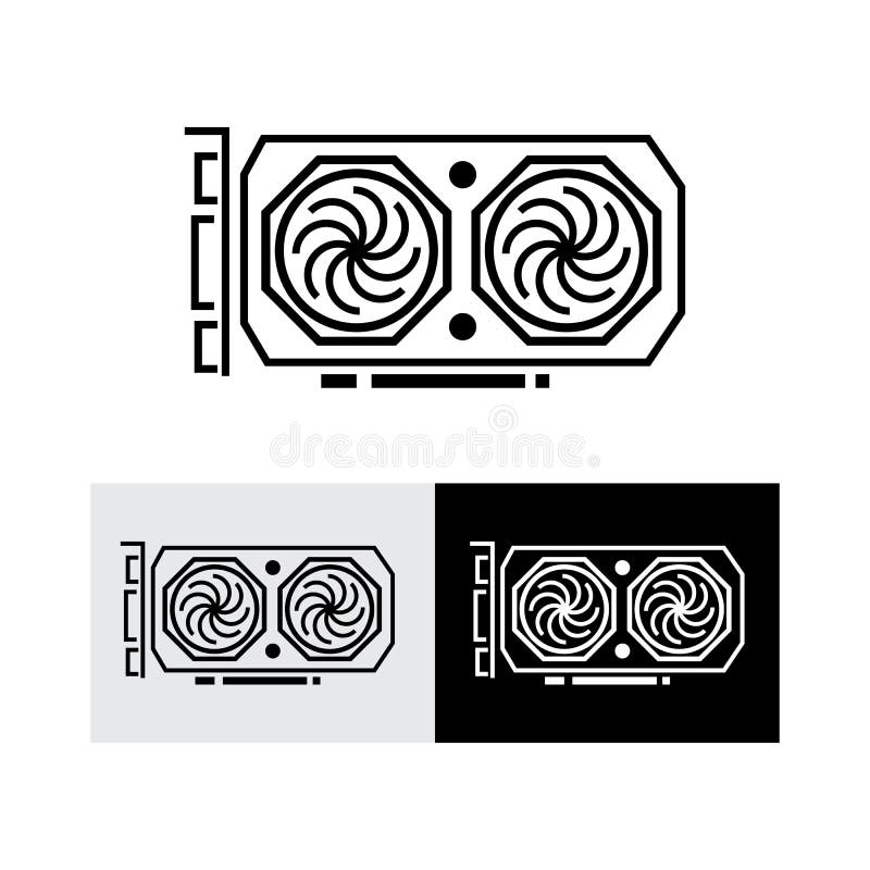 GPU Graphic Card Icon Vector Stock Illustration - Illustration of ... GPU Graphic Card Icon Vector Stock Illustration - Illustration of ...