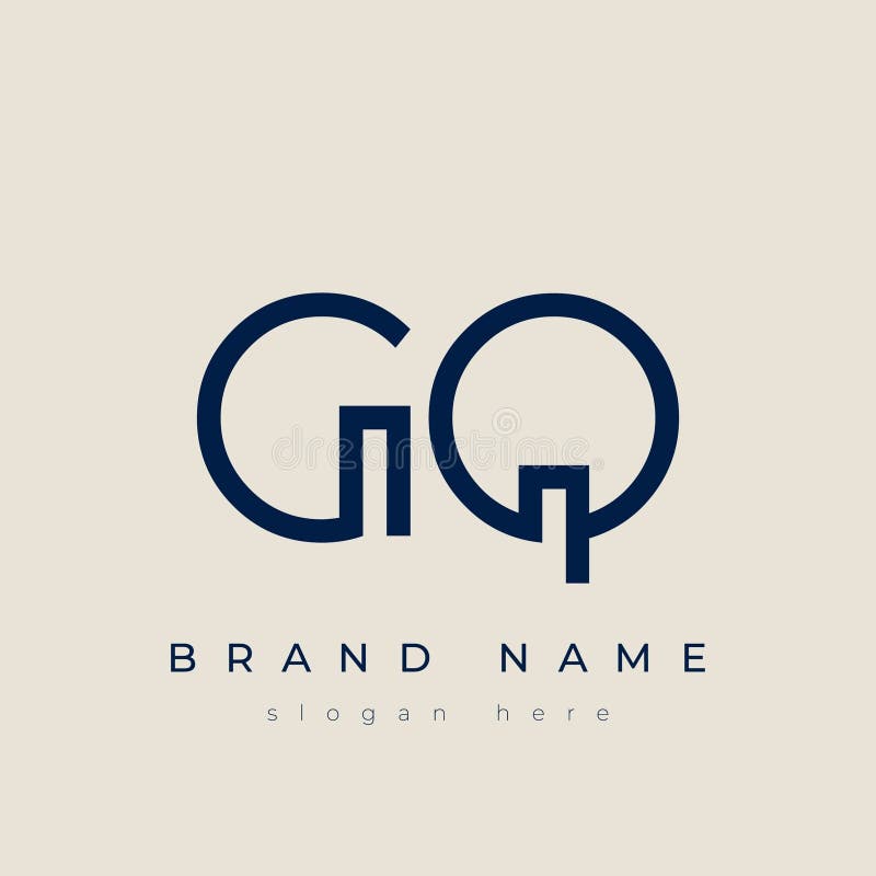 GQ Alphabet Letter Icon Logo Stock Vector - Illustration of creative ...