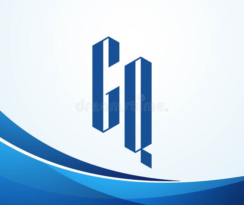 GQ Alphabet Letter Logo Design Template Elements Stock Vector ...