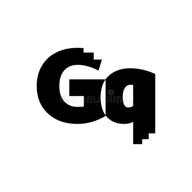GQ Typography Unit Brand Vector Icon Stock Vector - Illustration of ...
