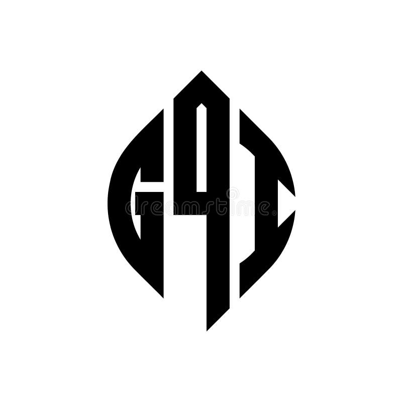GQI Circle Letter Logo Design with Circle and Ellipse Shape. GQI ...