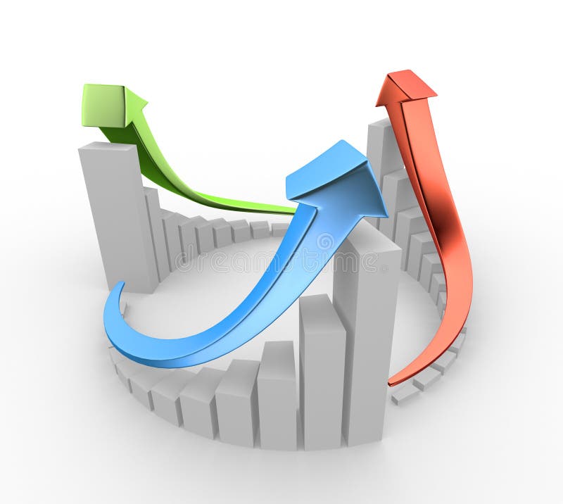 Diagrama del éxito stock de ilustración. Ilustración de levantamiento ...