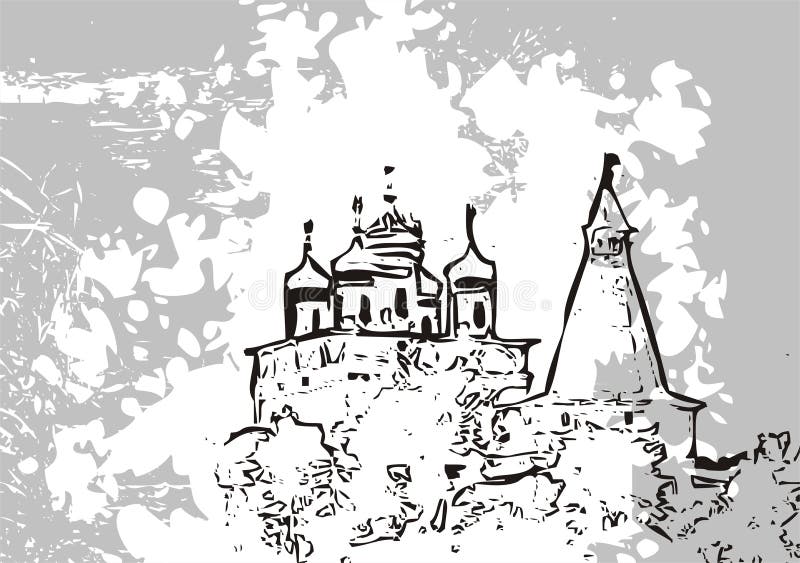 Gráfico Abstracto Del Castillo Ilustración del Vector - Ilustración de ...