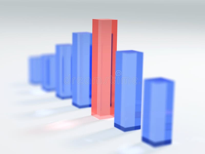 Gráfico de barra del éxito stock de ilustración. Ilustración de mejora ...
