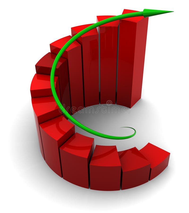 Gráfico del éxito stock de ilustración. Ilustración de puntero - 27296727