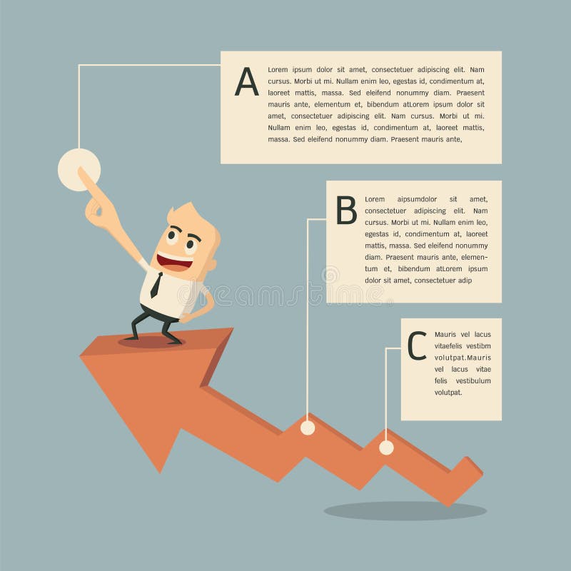 Gráfico Del éxito Infographic Ilustración del Vector - Ilustración de ...