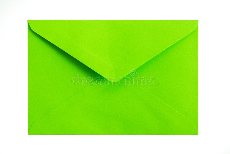 Grönt kuvert arkivfoto. Bild av brevpapper, motta, affär - 51879056