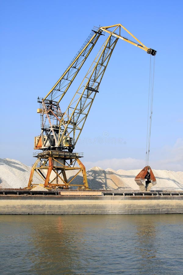Grúa portuaria foto de archivo. Imagen de comercio, grande - 19663824