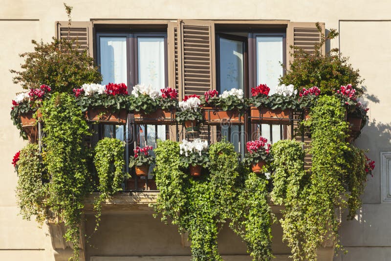 Grüner Balkon stockfoto. Bild von plattform, haus, haupt - 39272646