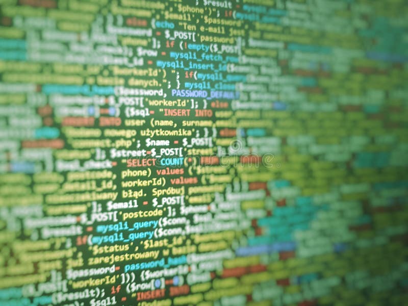 Roter Hintergrund Programmieren Von PHP Auf Laptop-Bildschirm ...