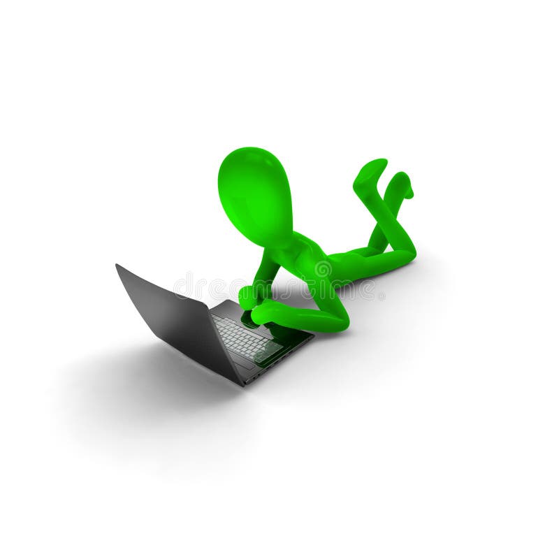 Laptop stock abbildung. Illustration von post, studio - 16934404