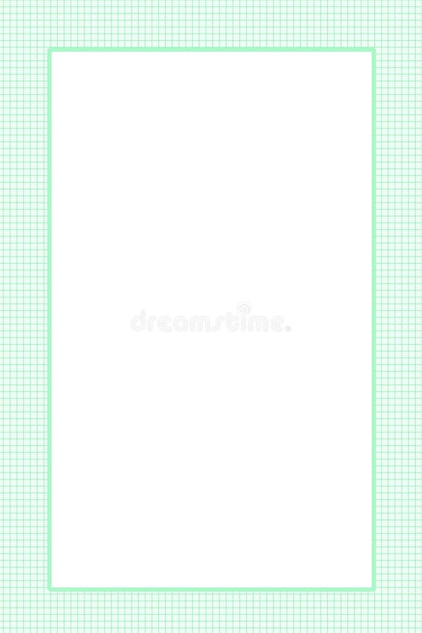 Grüner Rasterfeld-Papier-Beschaffenheits-Rand Stock Abbildung ...