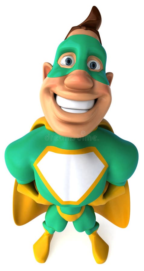 Grüner Superheld stock abbildung. Illustration von übung - 24130141