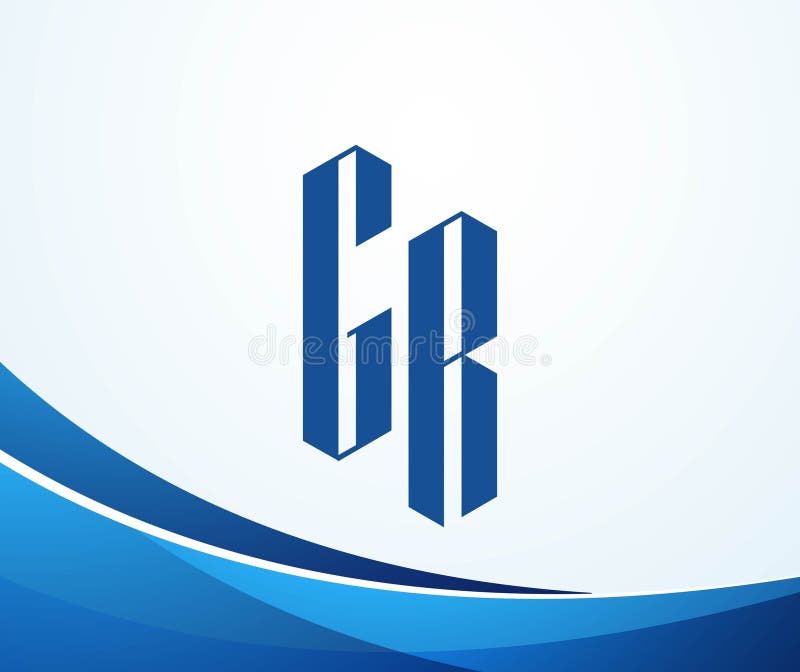 GR Alphabet Letter Logo Design Template Elements Stock Vector ...