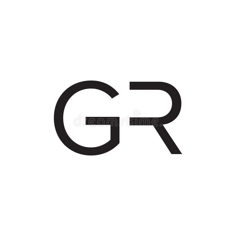 Gr Initial Letter Vector Logo Icon Stock Vector - Illustration of ...