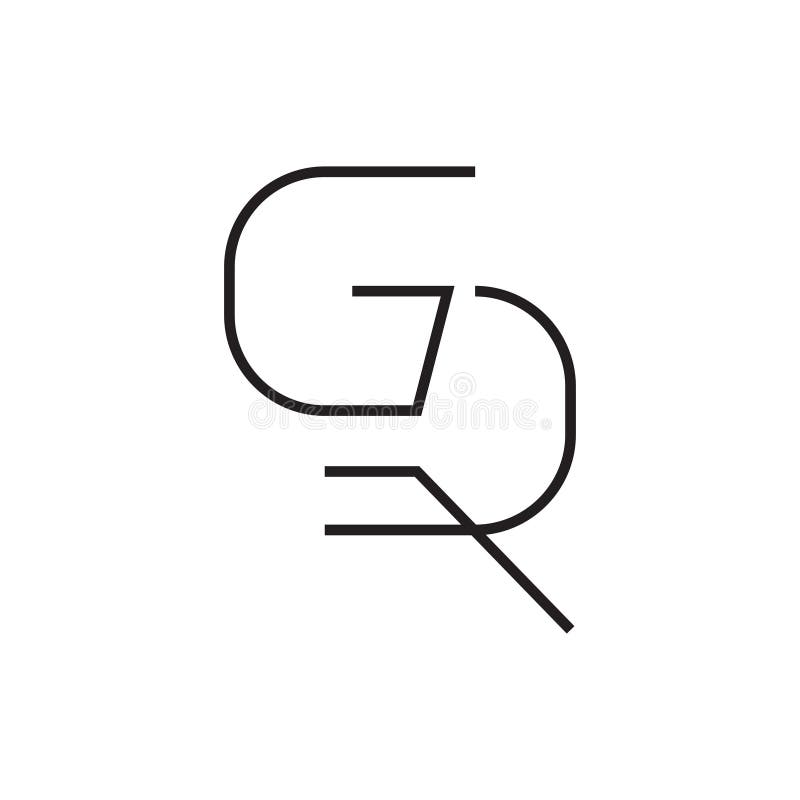 Gr Initial Letter Vector Logo Icon Stock Vector - Illustration of ...