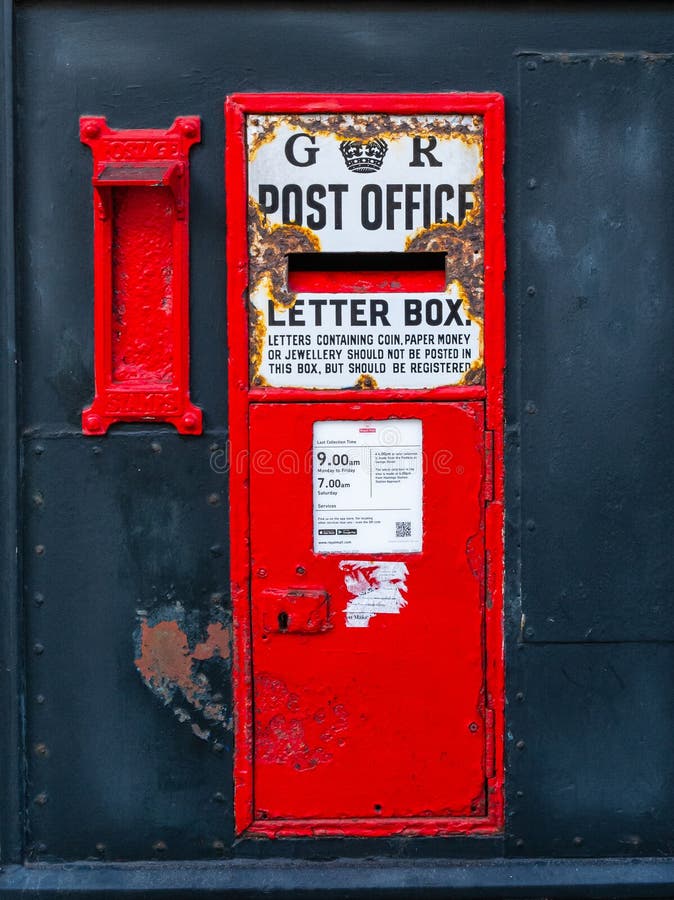 GR Letter Box and Stamp Machine Stock Image - Image of postage ...