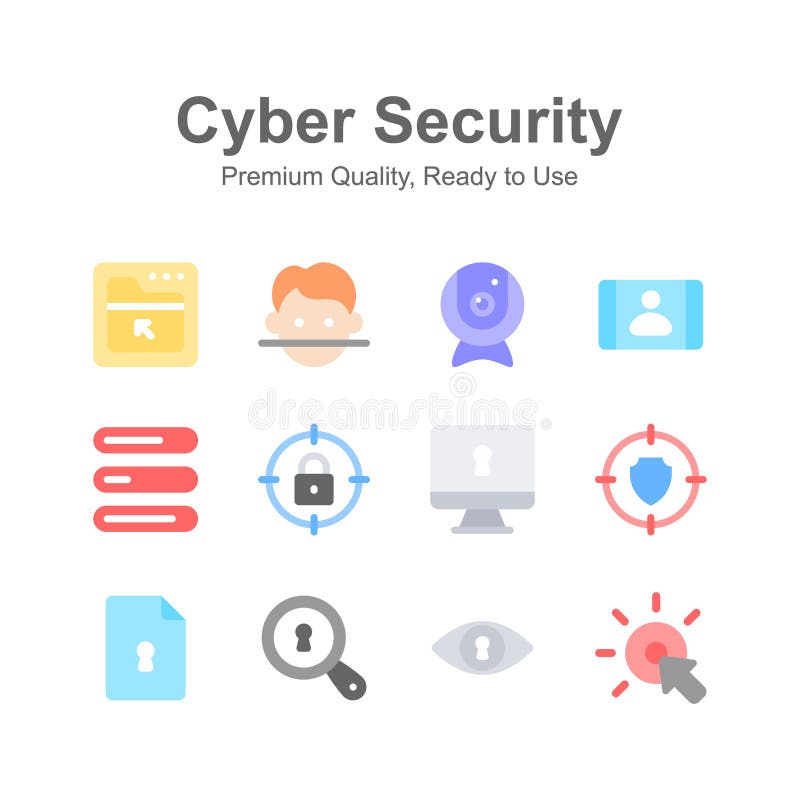 Grab this Amazing Cyber Security Vectors Set with Editable Facility ...