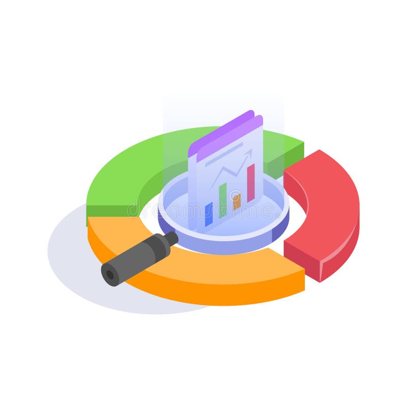 Grab this Amazing Data Analysis Isometric Icon in Modern Style Stock ...