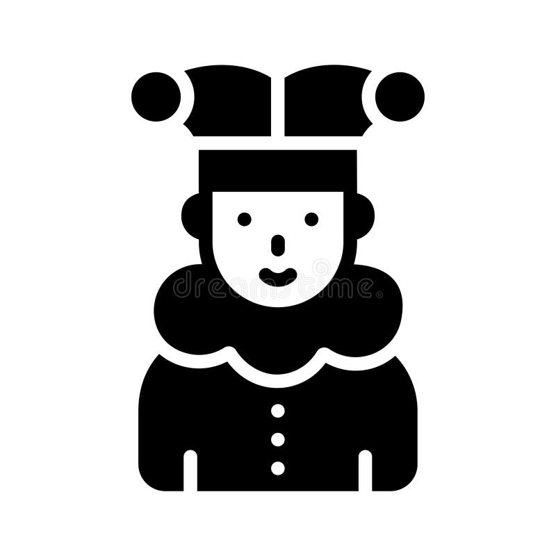 Grab this Amazing Glyph Icon of Clown Character Stock Vector ...