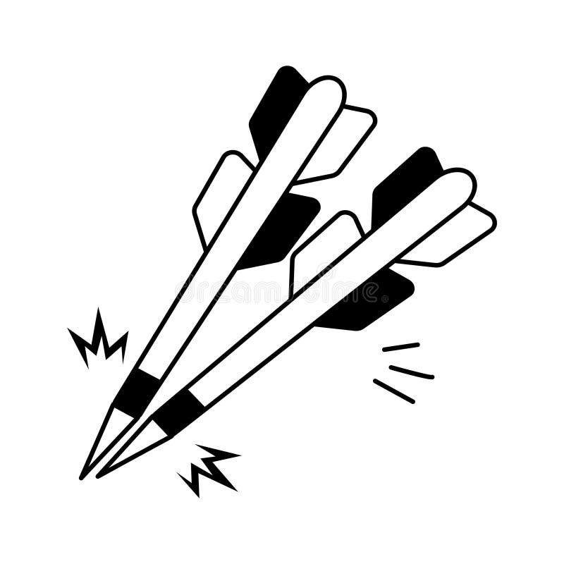 Grab this Amazing Hand Drawn Icon of Archer Arrows Stock Vector ...